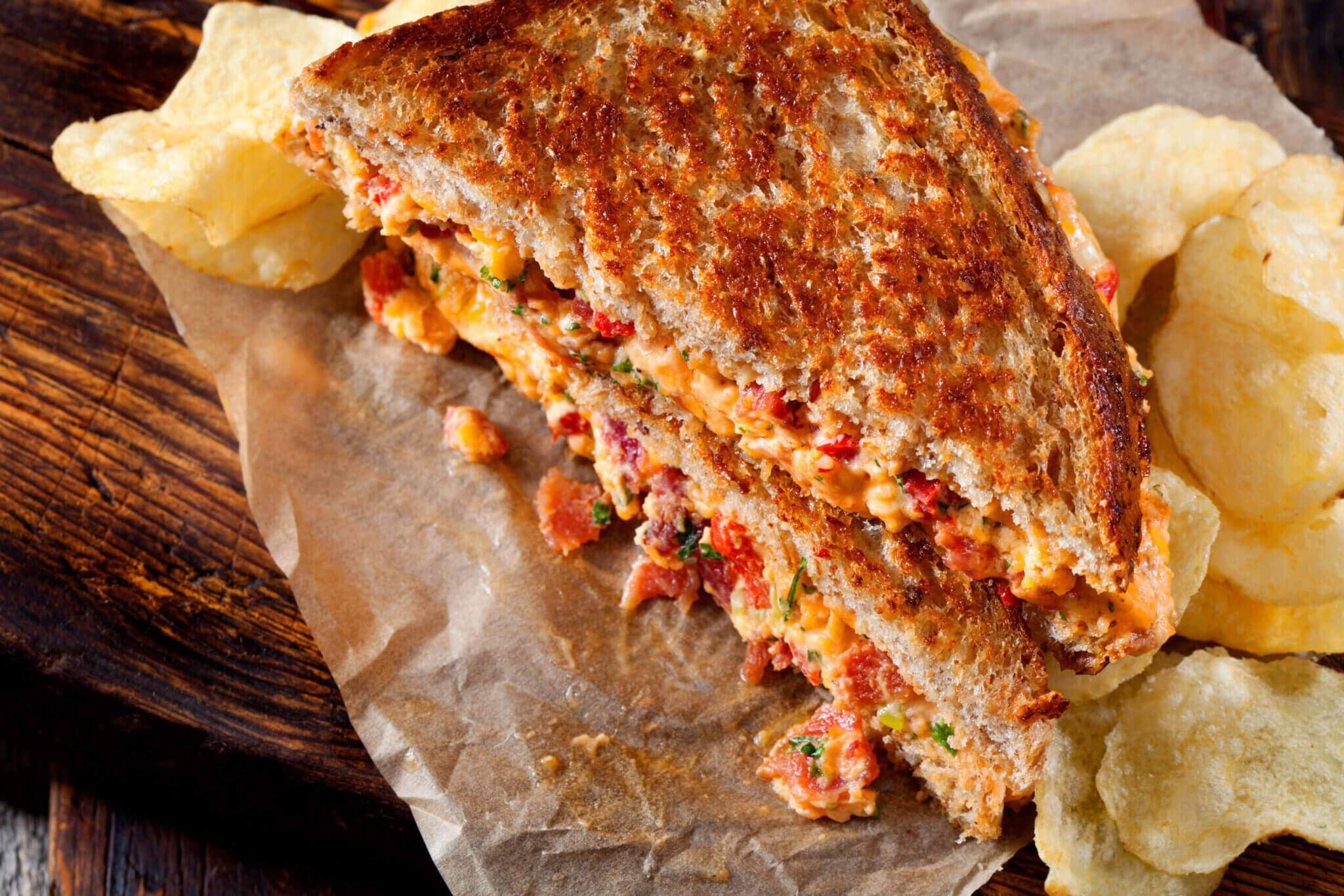 Grilled Buffalo Pimento Cheese Sandwich - Moore’s Marinades